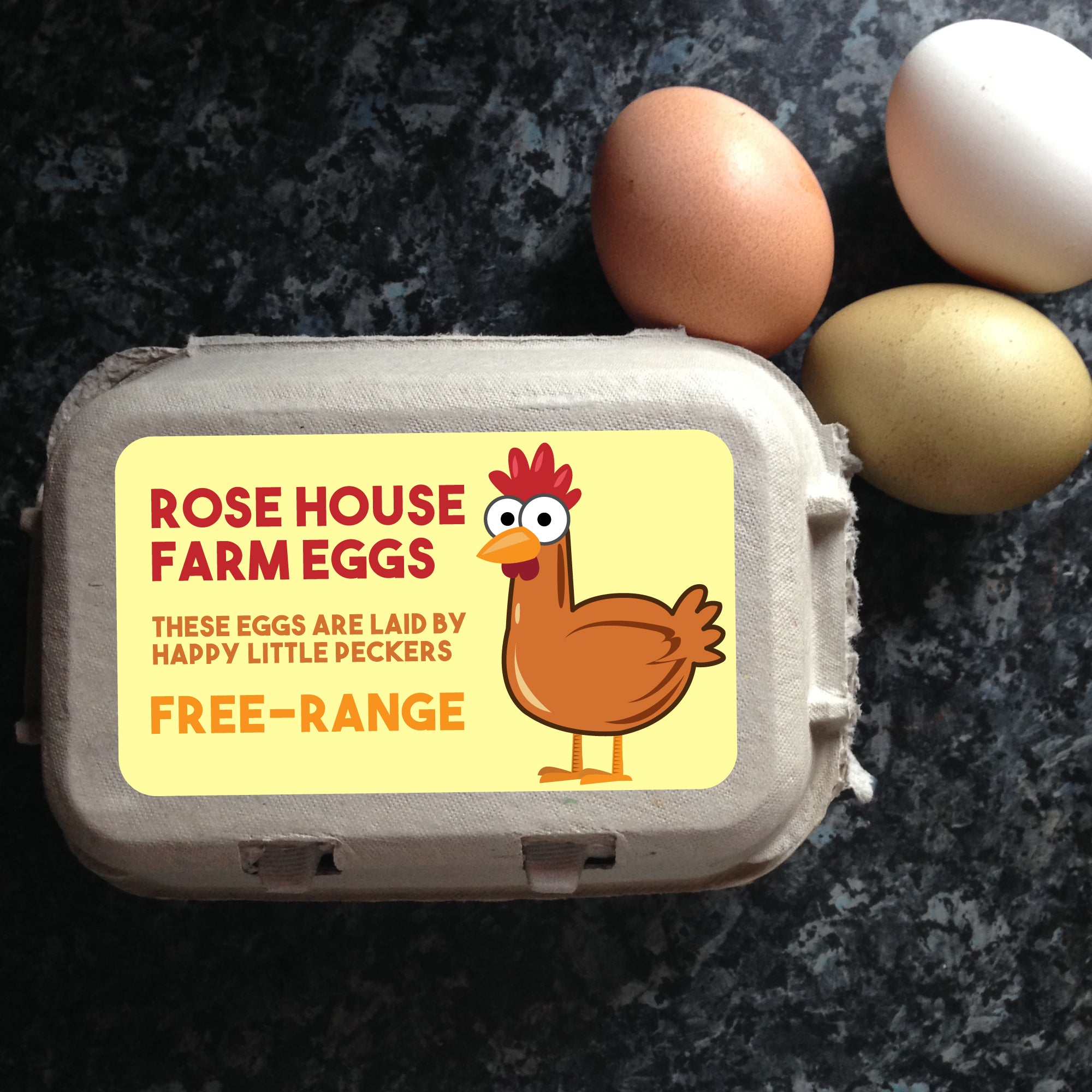Egg Box Labels – Print My Words